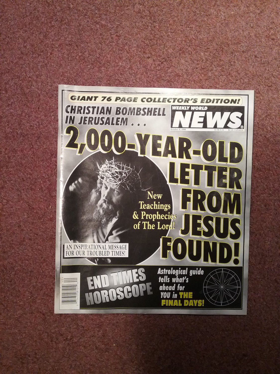 Weekly World News Magazine, Oct 6, 1998, Collector's Edition 707161074