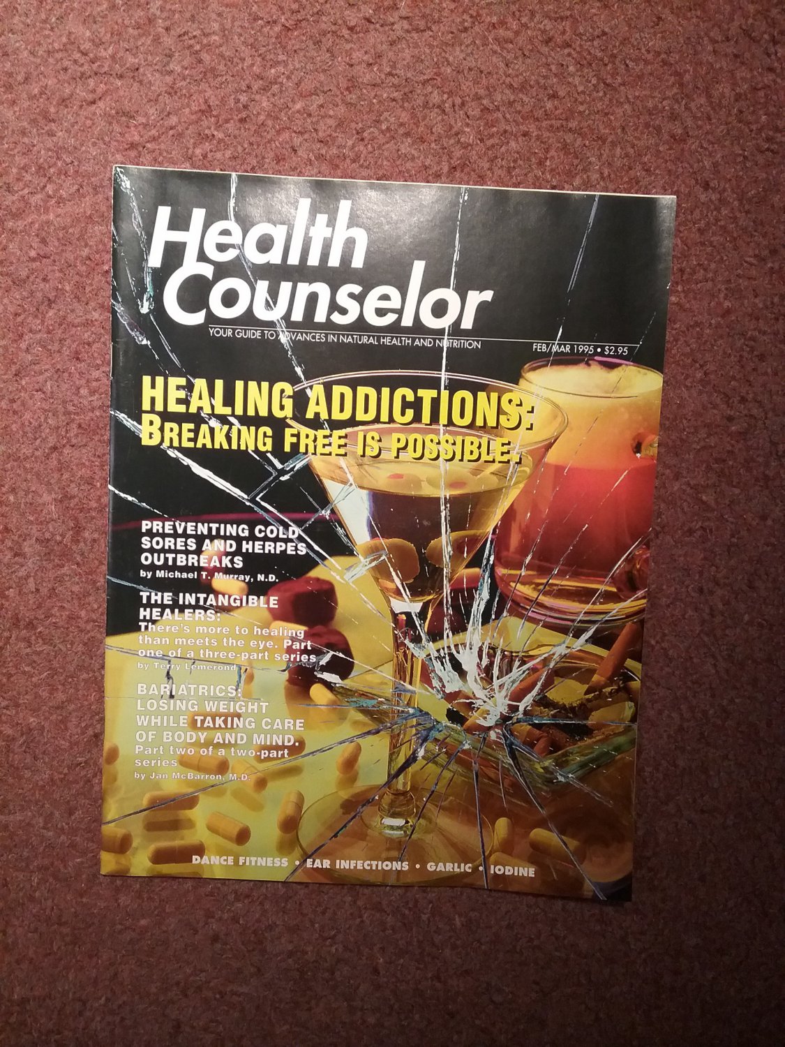 Health Counselor Magazine Feb March 1995, Healing Addictions 0707161477