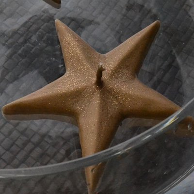 12 Shimmering GOLD floating STAR candles