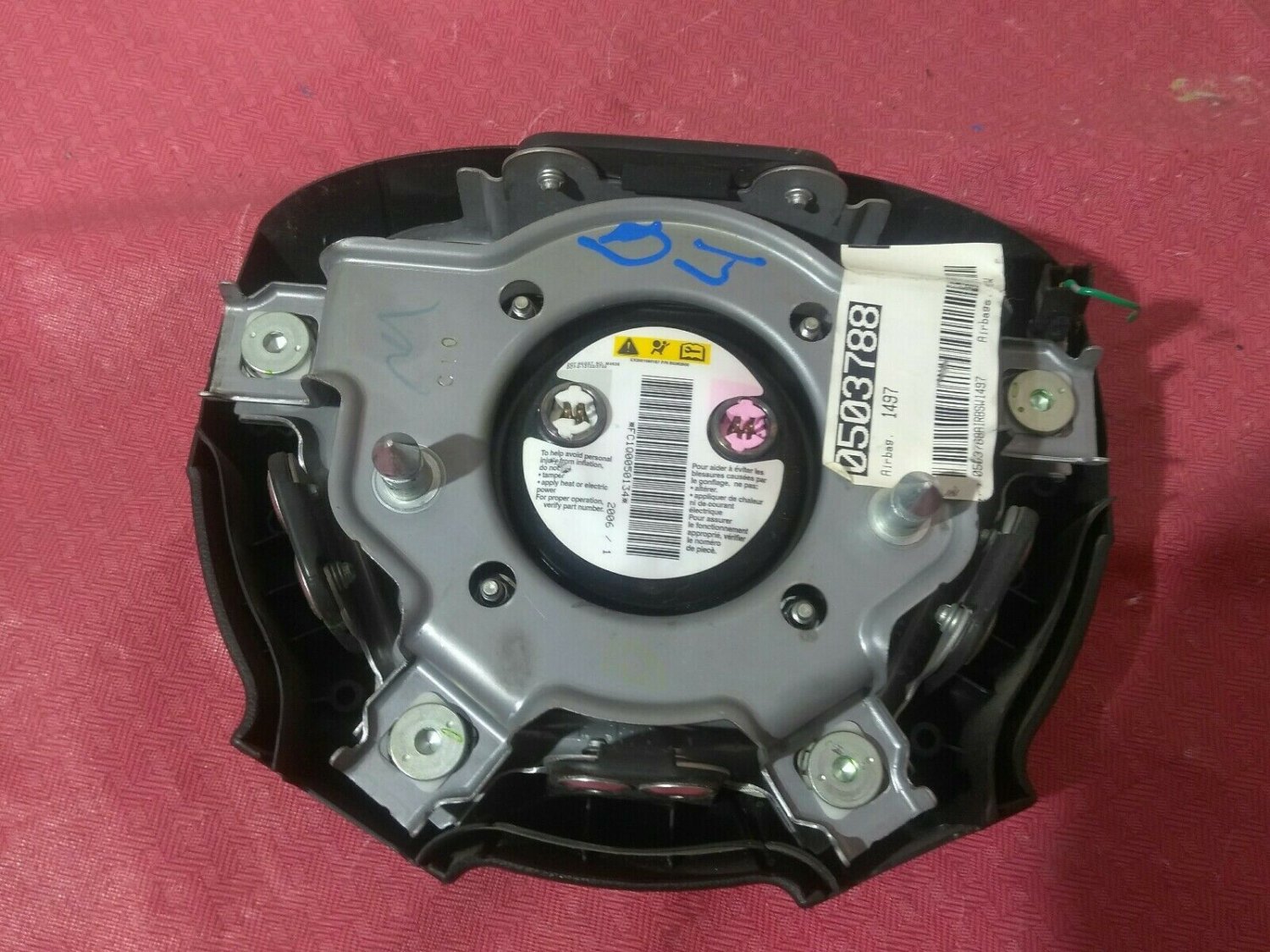 06-10 HUMMER H3 FRONT LEFT DRIVER STEERING WHEEL SRS AIR BAG AIRBAG OEM