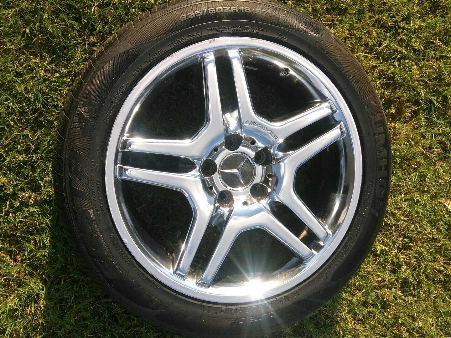 03-06 MERCEDES BENZ S500 S430 CL500 18' CHROME AMG WHEELS OEM 9jx18 EH2 ...