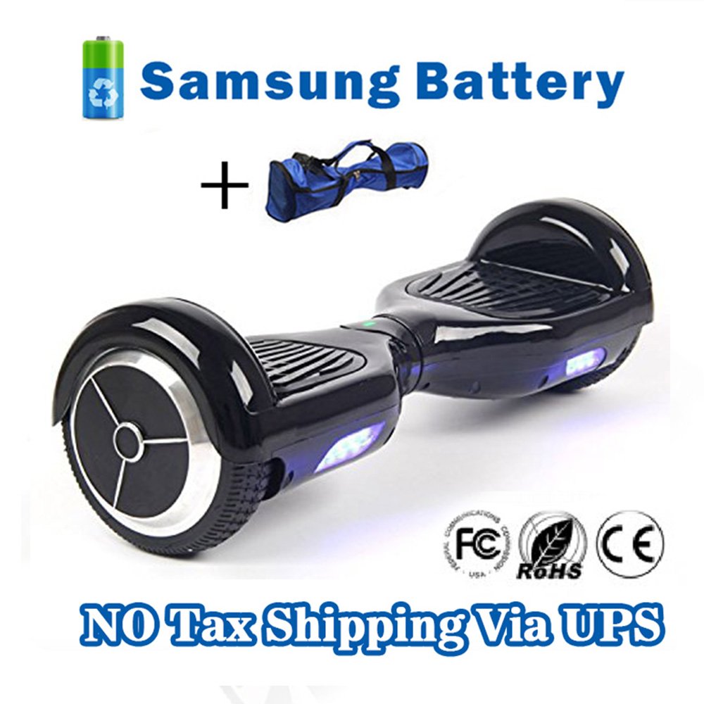 Self Balancing 2 Wheels Hover Board Electric Scooter Skateboard Black