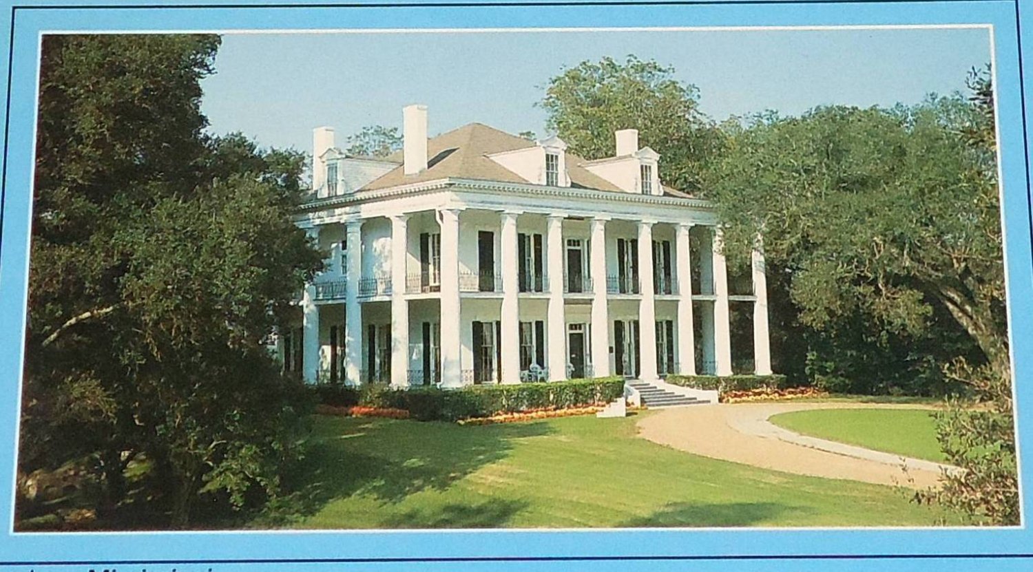 BEAUTIFUL DUNLEITH PLANTATION POSTCARD NATCHEZ MISSISSIPPI GREEK ...