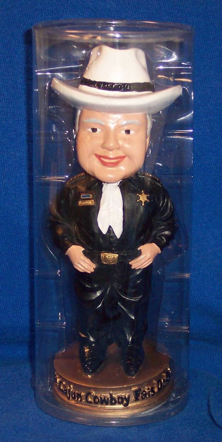 *NEW* JEFFERSON PARISH SHERIFF HARRY LEE COWBOY BOBBLEHEAD CAJUN FAIS DO DO