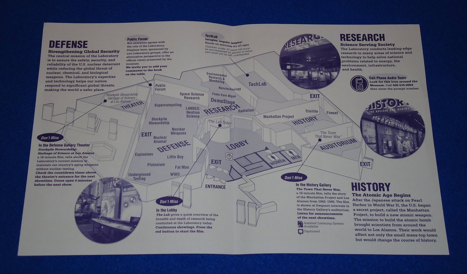 BRAND NEW BRADBURY SCIENCE MUSEUM BROCHURE LOS ALAMOS NATIONAL LABORATORY