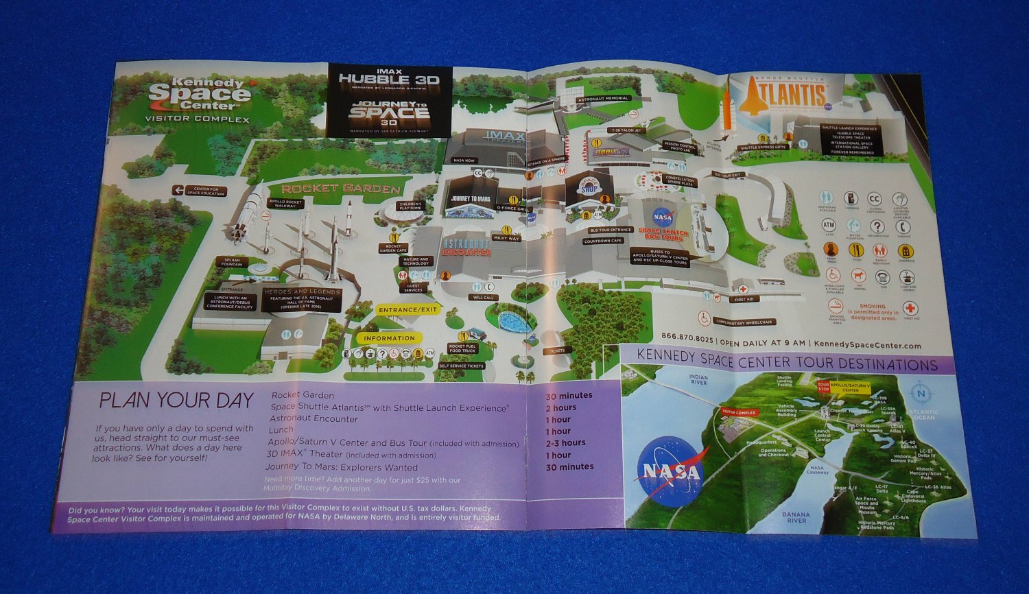 *BRAND NEW* KENNEDY SPACE CENTER BROCHURE NASA SPACE SHUTTLE ATLANTIS ...