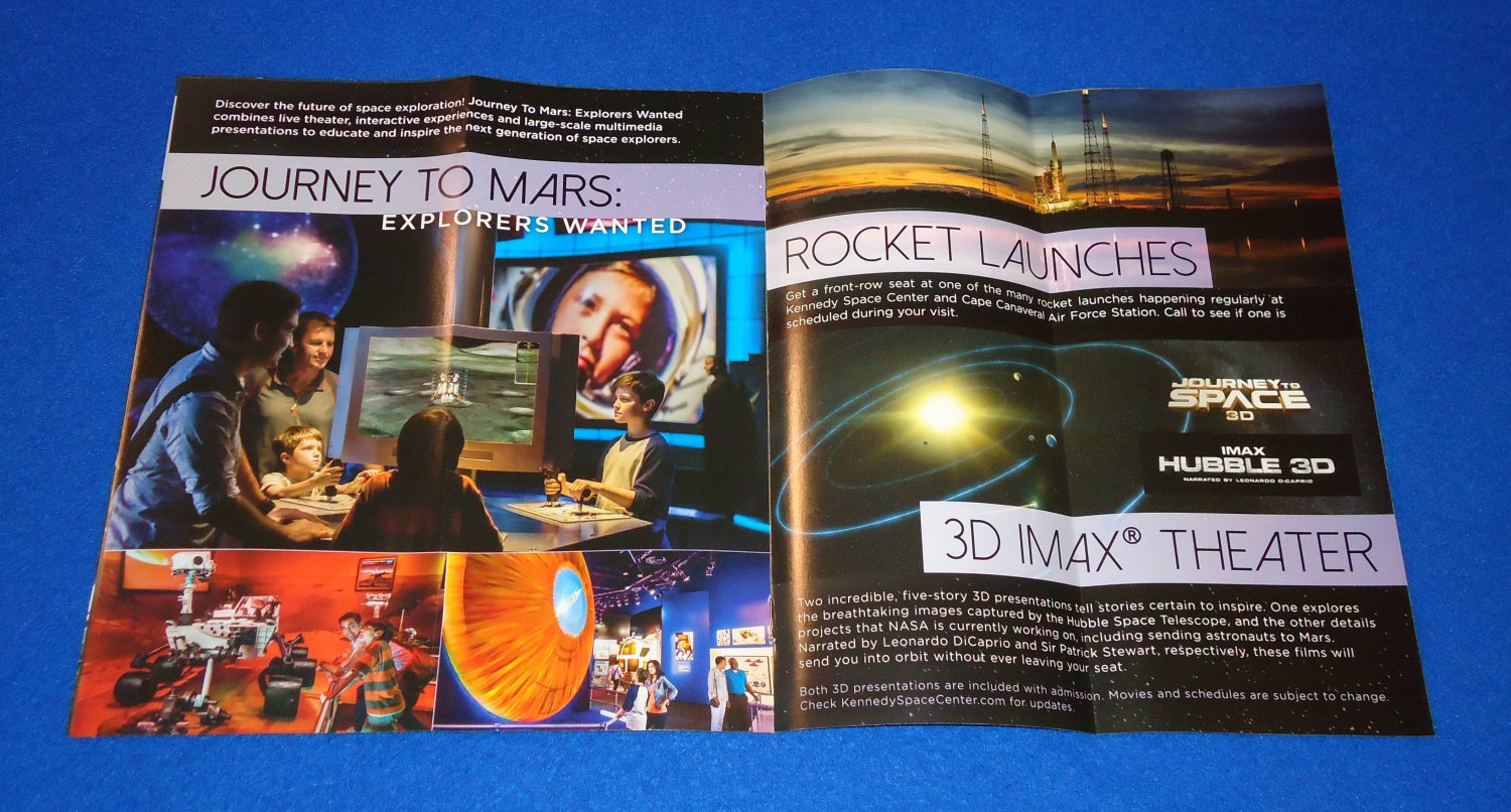 *BRAND NEW* KENNEDY SPACE CENTER BROCHURE NASA SPACE SHUTTLE ATLANTIS ...