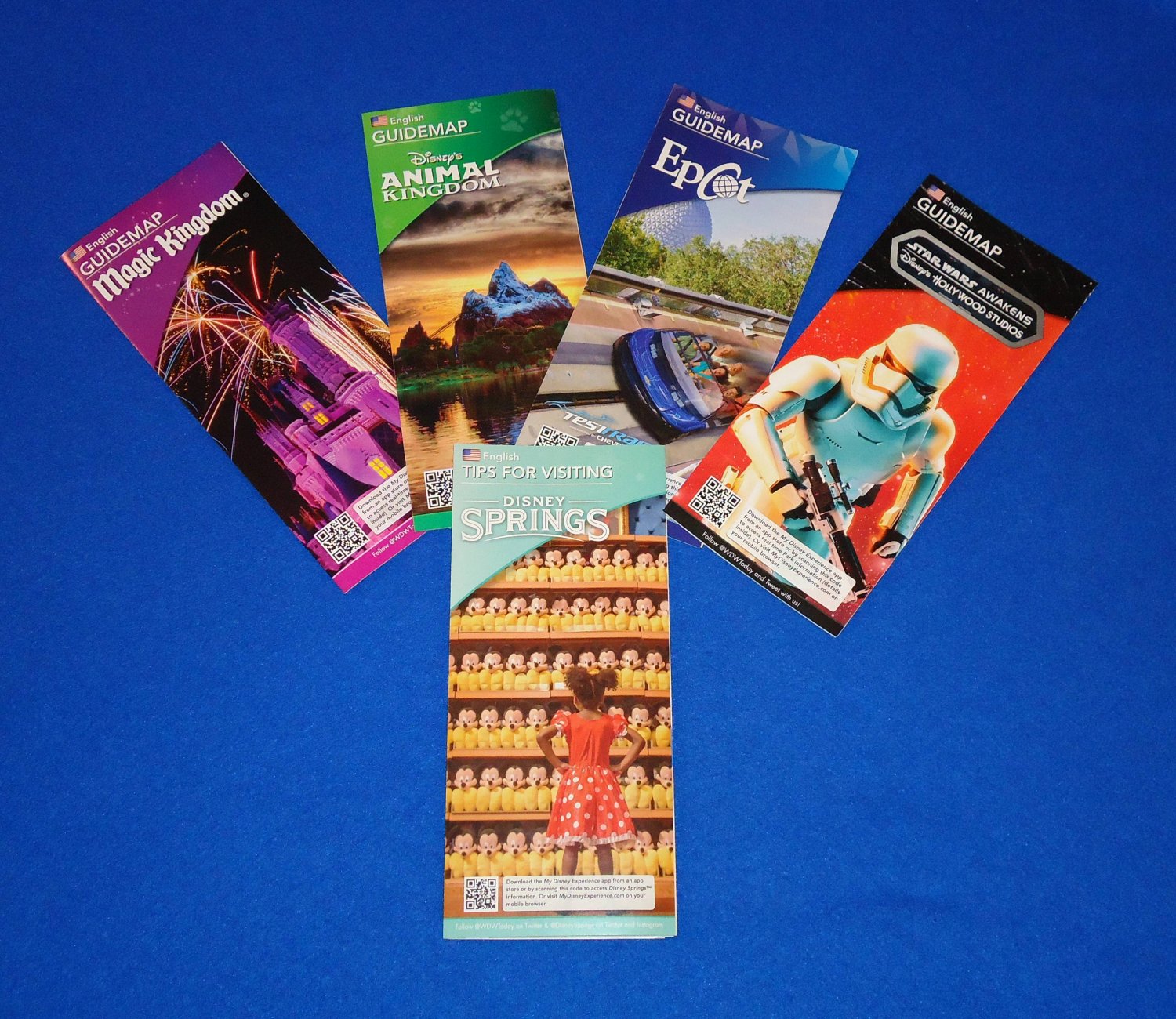 4 BRAND NEW WALT DISNEY ORLANDO PARKS BROCHURES MAGIC KINGDOM + *BONUS ...
