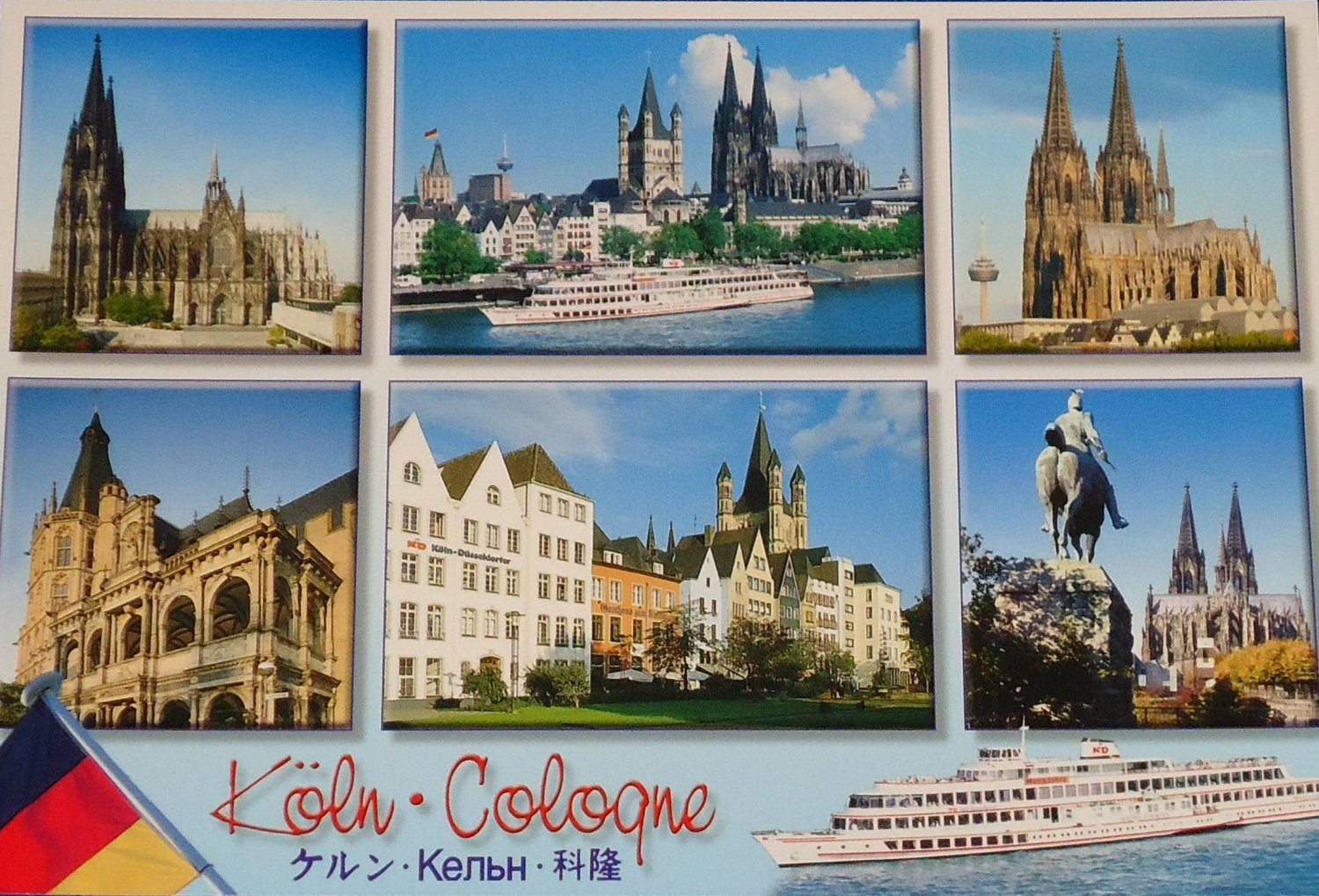 *BRAND NEW* BEAUTIFUL SCENES OF COLOGNE GERMANY POSTCARD UNUSED KOLN ...