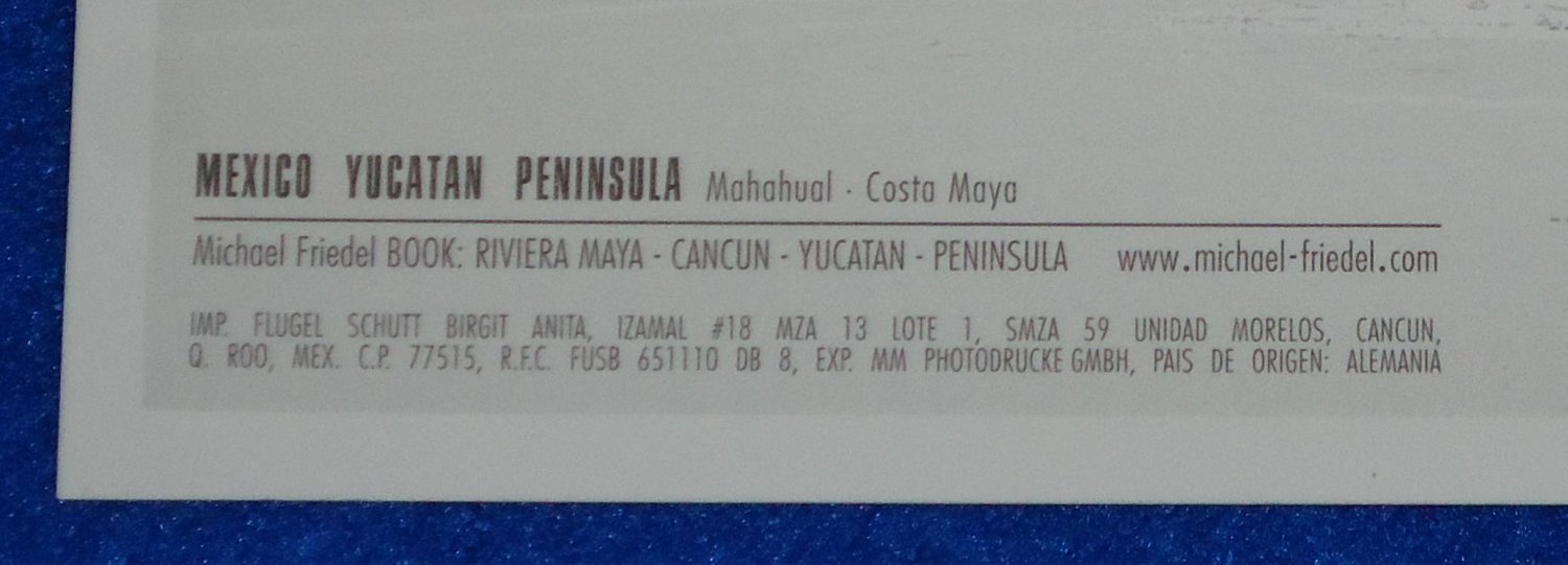 GORGEOUS UNUSED CARIBE MEXICANO POSTCARD YUCATAN PENINSULA MAHAHUAL ...