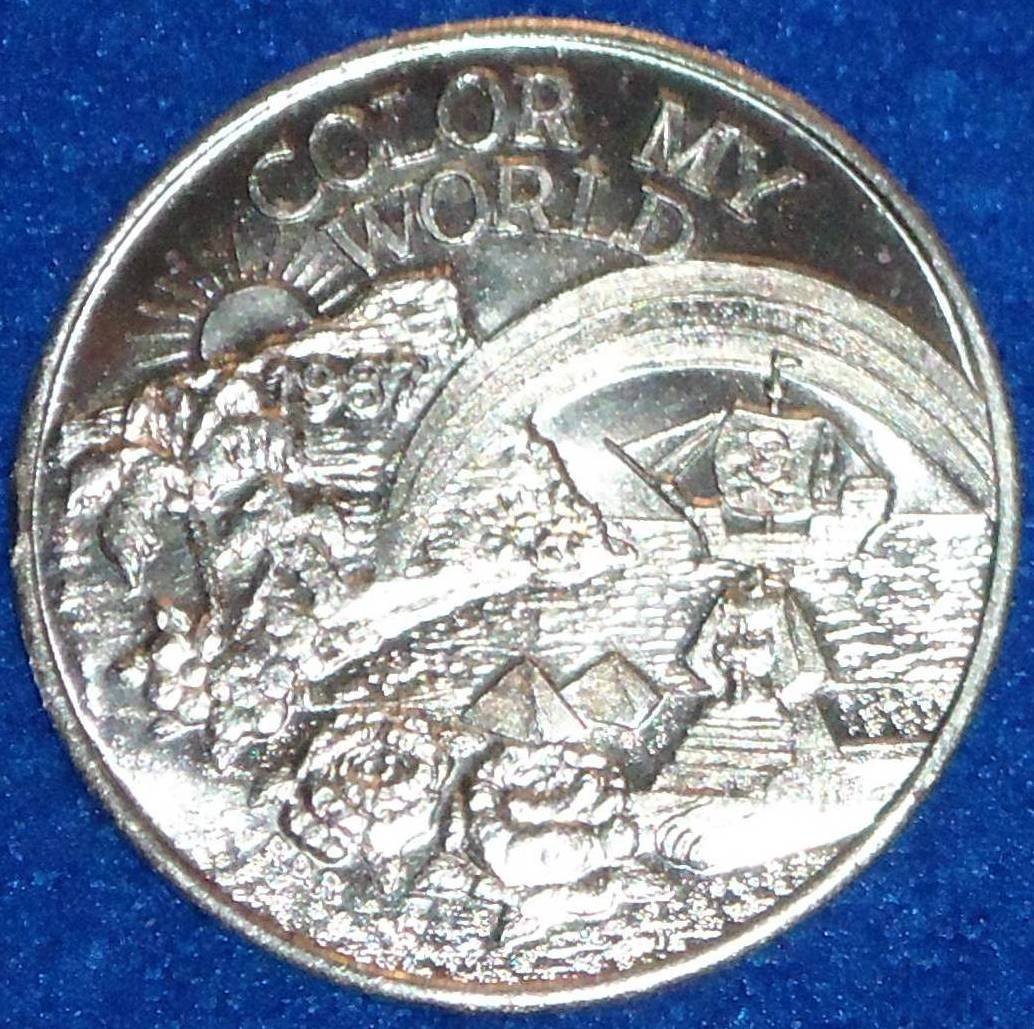 COLOR MY WORLD NEW ORLEANS MARDI GRAS DOUBLOON SPHINX PIRATE SHIP EGYPT ...