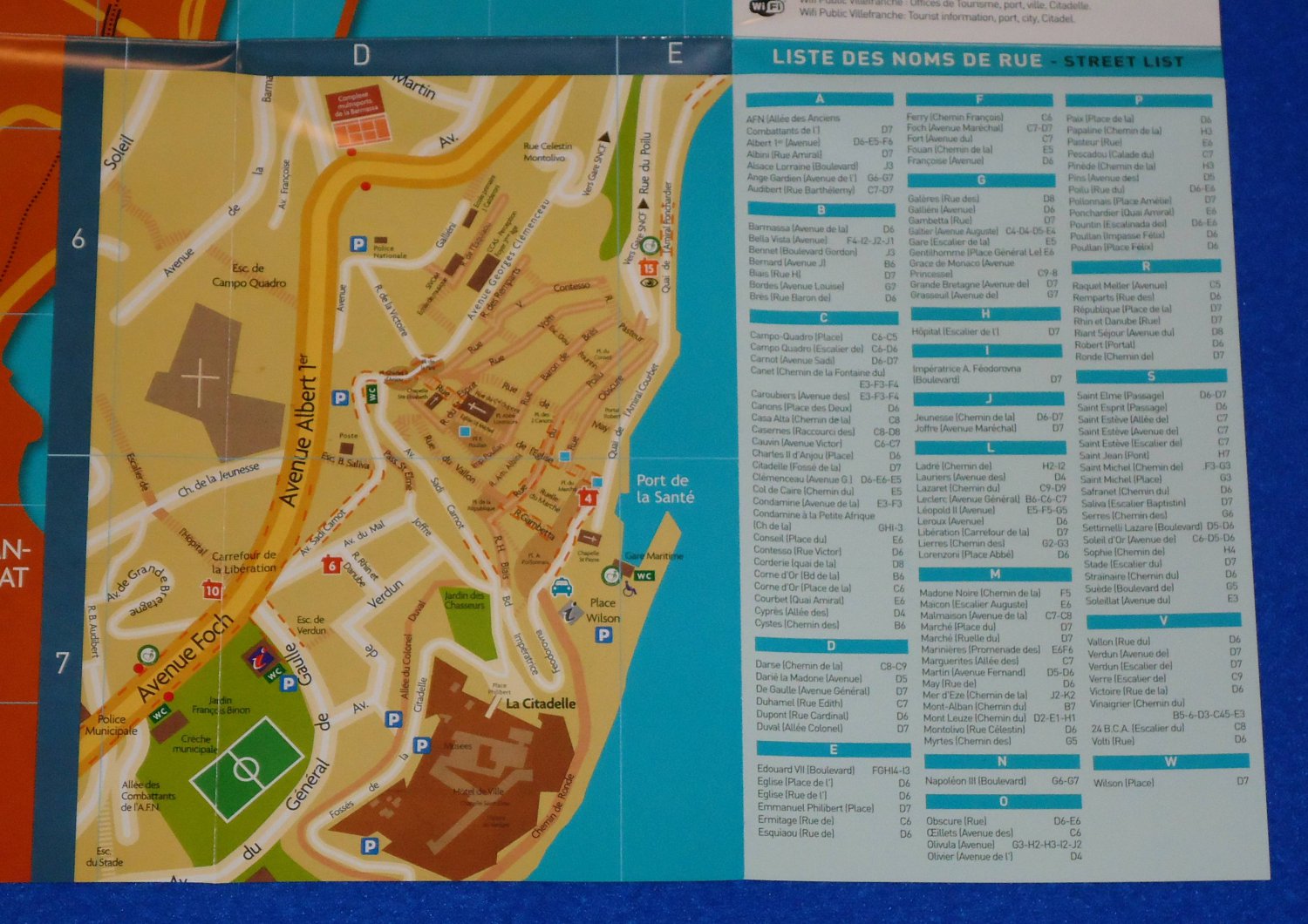 BRAND NEW FRENCH RIVIERA COTE D'AZUR VILLEFRANCHE-SUR-MER MAP: PERFECT ...