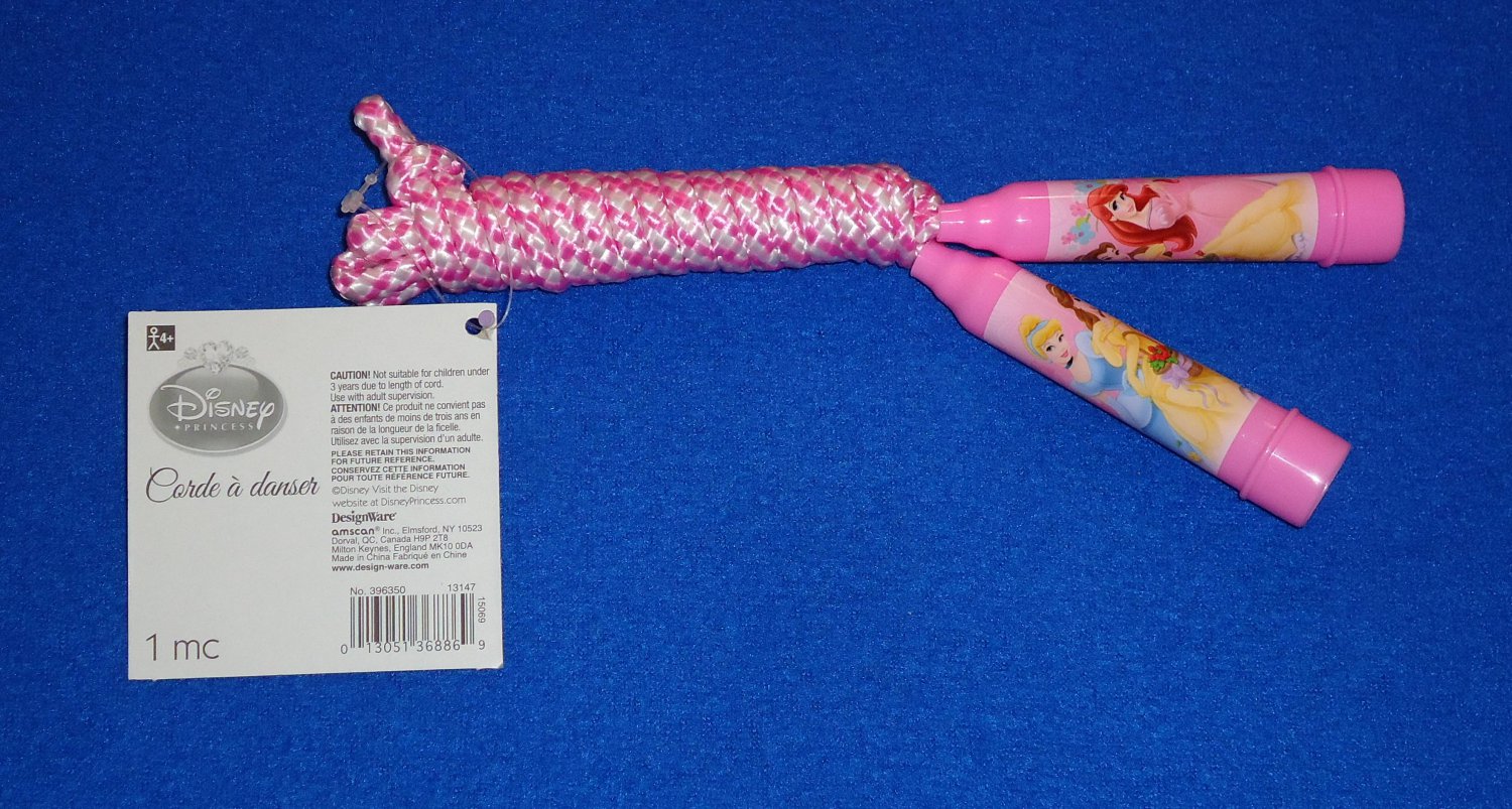 ***BRAND NEW*** WALT DISNEY PRINCESSES JUMP ROPE WITH TAG ARIEL BELLE ...