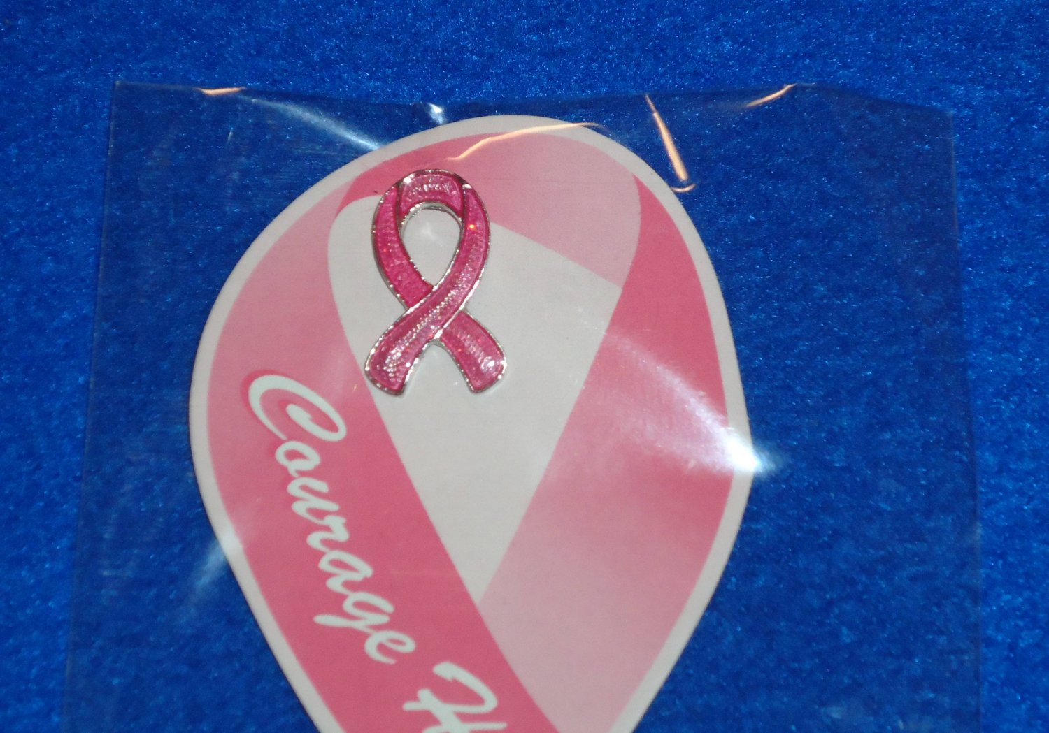 *BRAND NEW* BREAST CANCER PIN THINK PINK COURAGE HOPE STRENGTH *FACTORY ...
