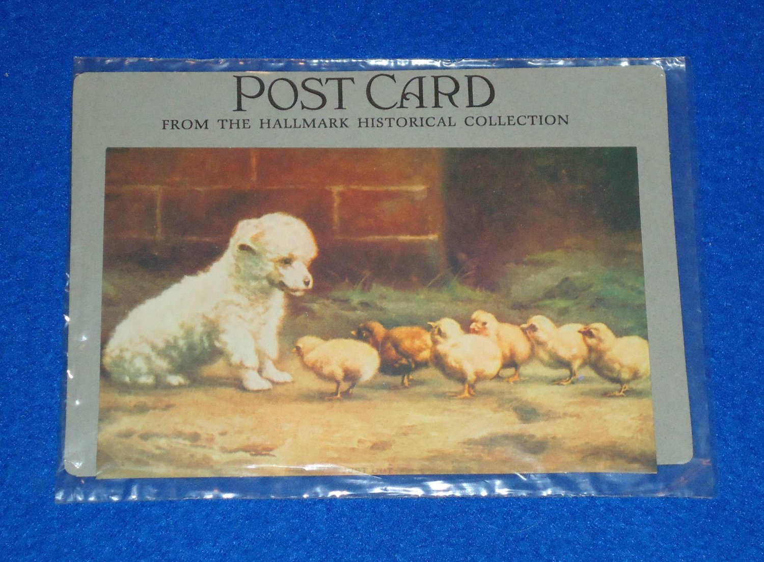 VINTAGE HALLMARK HISTORICAL COLLECTION POSTCARD CHICKS LAMB *ORIGINAL ...