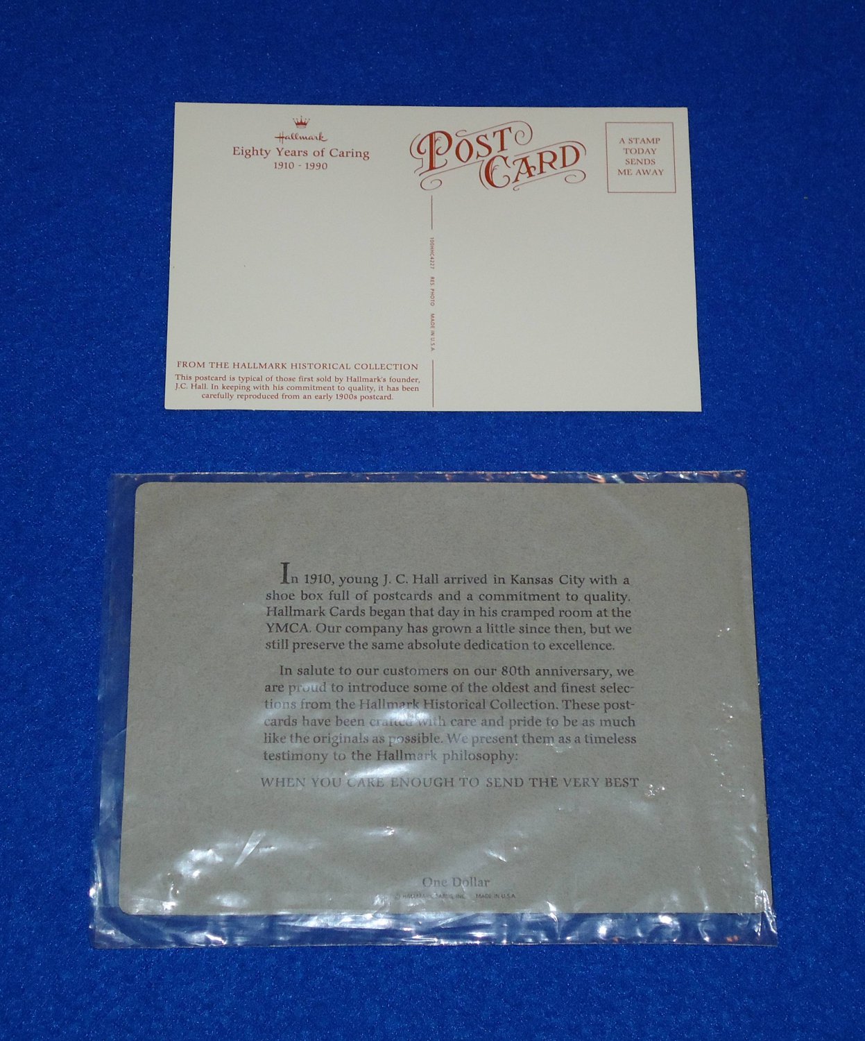 VINTAGE HALLMARK HISTORICAL COLLECTION POSTCARD CHICKS LAMB *ORIGINAL ...