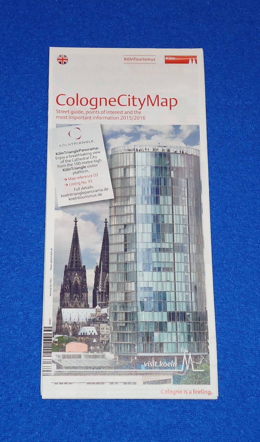 *BRAND NEW* COLOGNE CITY BROCHURE REFERENCE MAP KVB RAIL SERVICE MAP ...