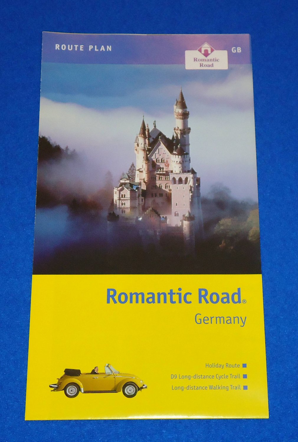 **BRAND NEW** CAPTIVATING GERMANY ROMANTIC ROAD MAP BROCHURE ROUTE PLAN ...