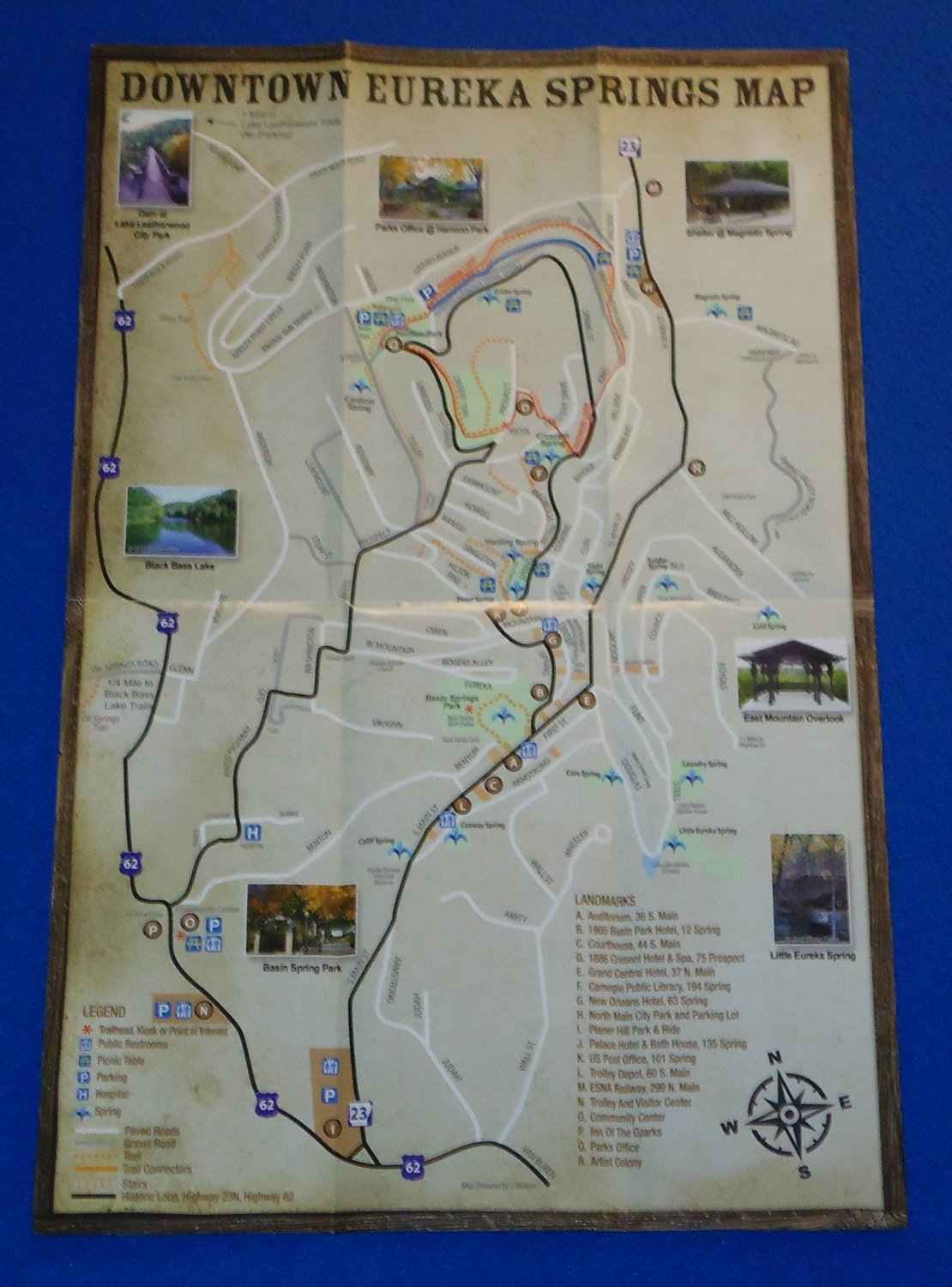 *NEW* EUREKA SPRINGS PARKS SPRINGS AND TRAILS BROCHURE OFFICIAL TRAILS ...