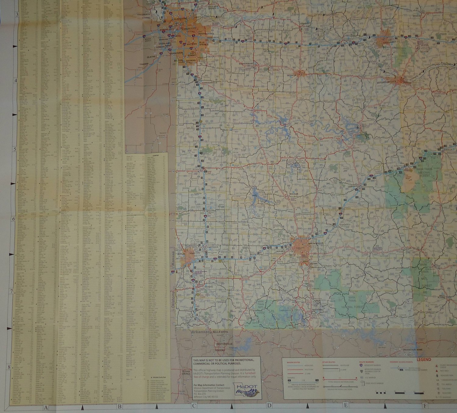 BRAND NEW SPECIAL MISSOURI STATE HIGHWAY MAP CENTENNIAL EDITION GREAT ...