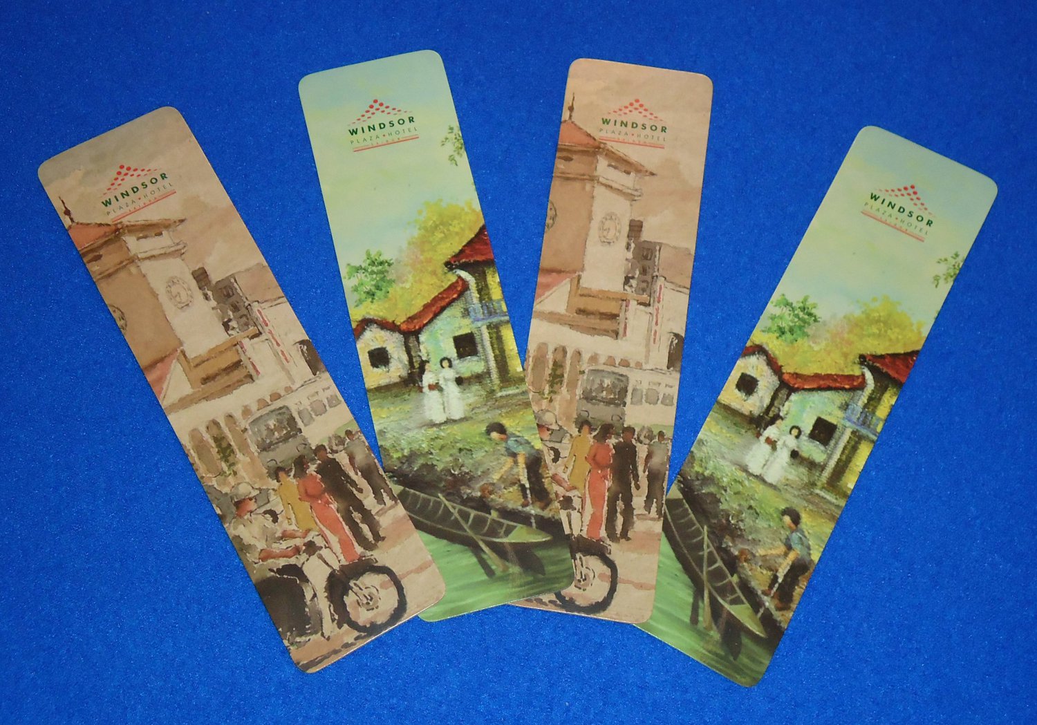 4 VIETNAMESE BOOKMARKS SOUVENIRS WINDSOR PLAZA HOTEL SAIGON VIETNAM 5 ...