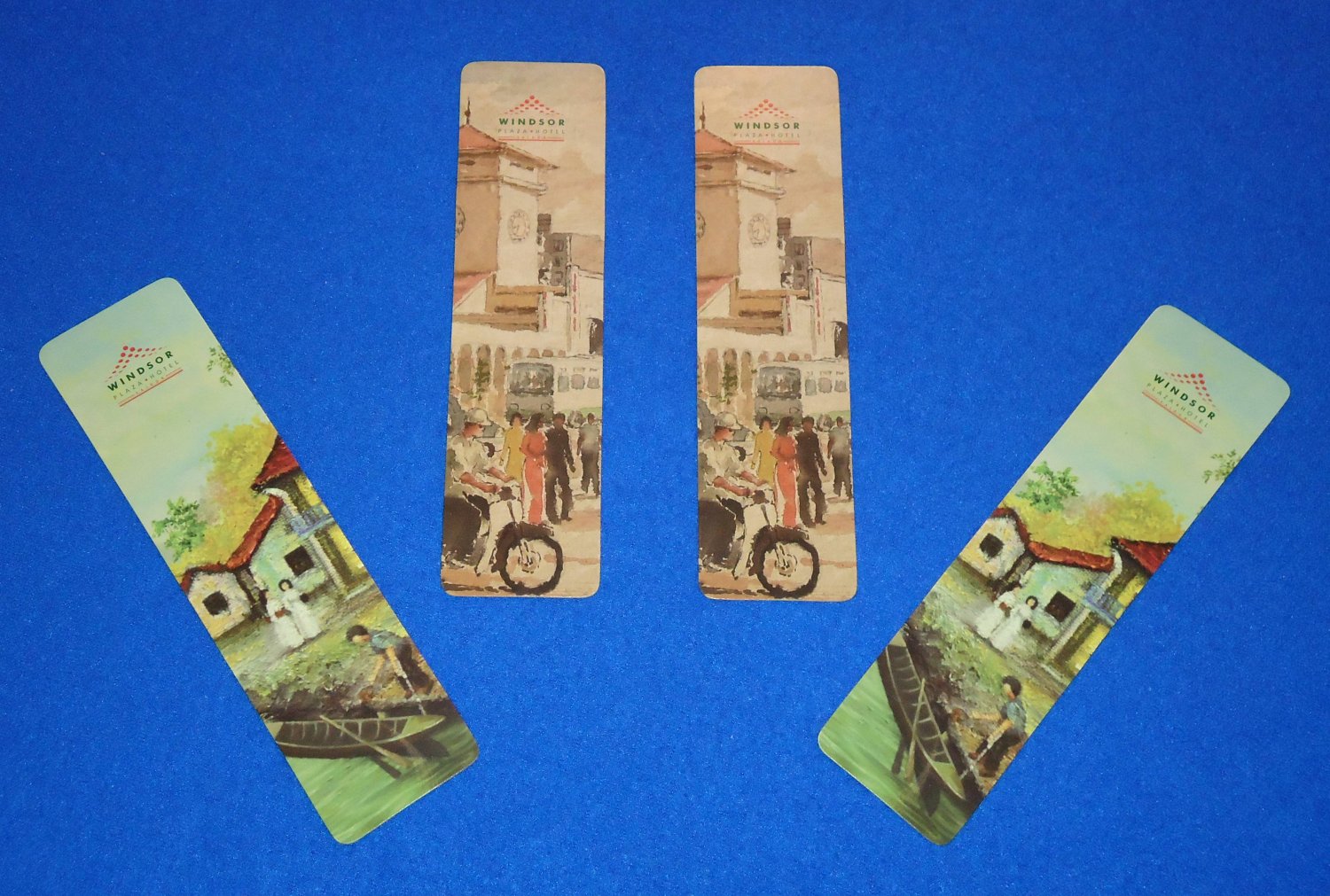 4 VIETNAMESE BOOKMARKS SOUVENIRS WINDSOR PLAZA HOTEL SAIGON VIETNAM 5 ...