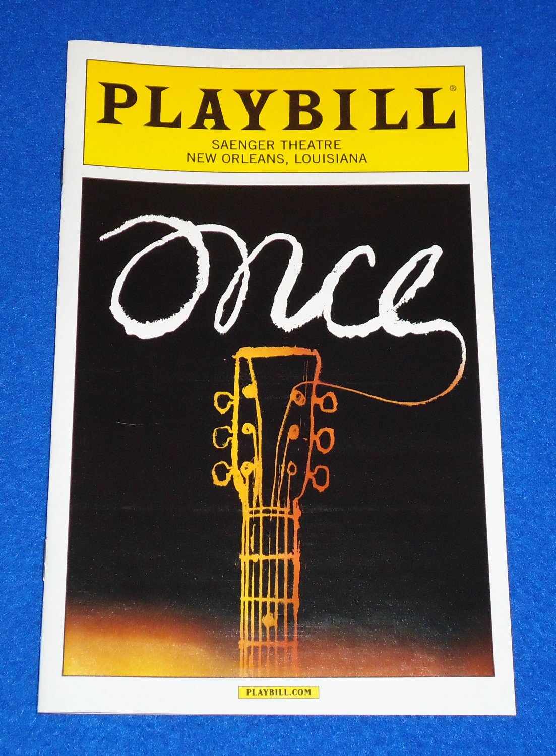 ONCE PLAYBILL TONY AWARD WINNING MUSICAL ENDA WALSH GLEN HANSARD ...