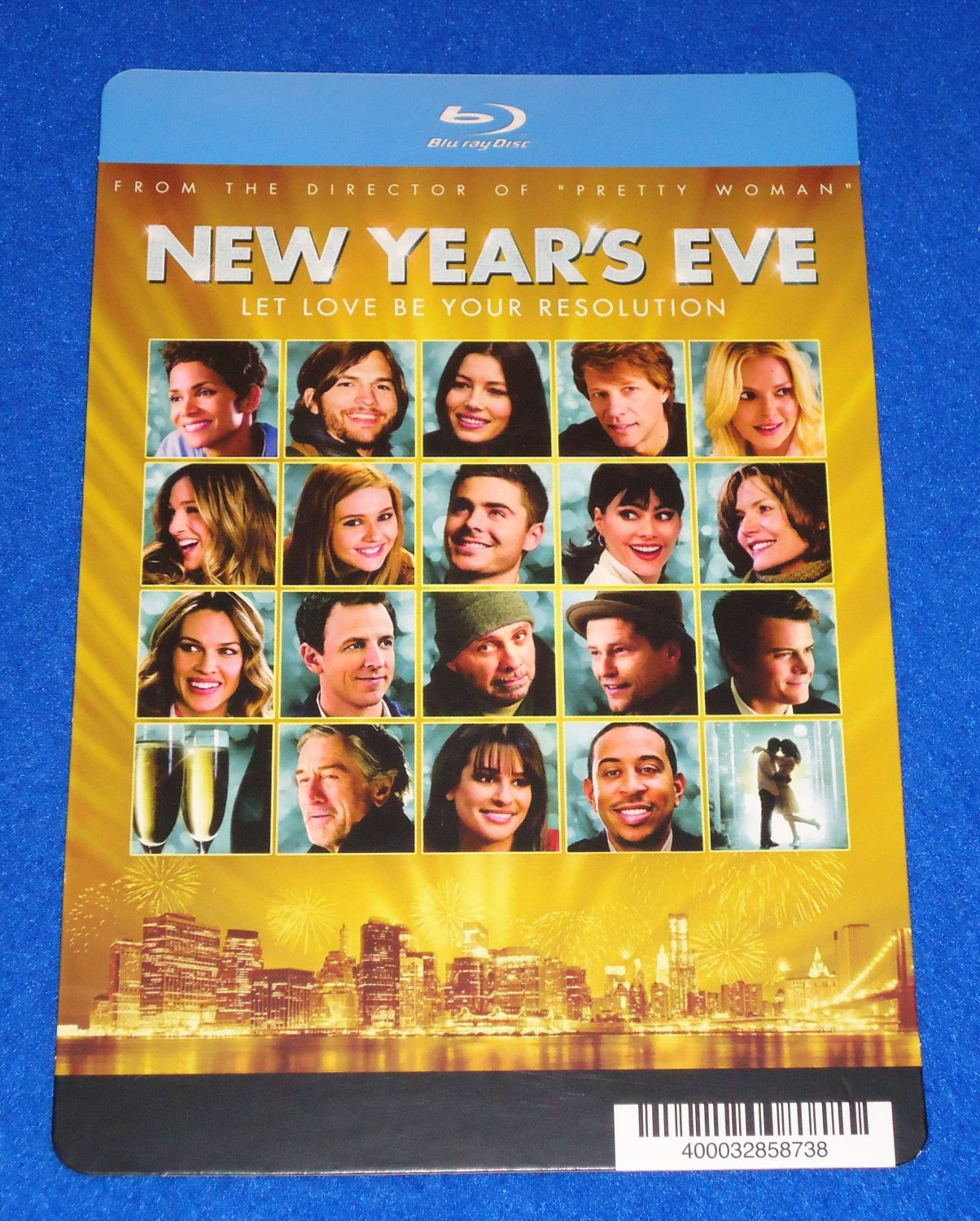 AWESOME NEW YEAR'S EVE MOVIE PLACARD HALLE BERRY ASHTON KUTCHER EFRON ...