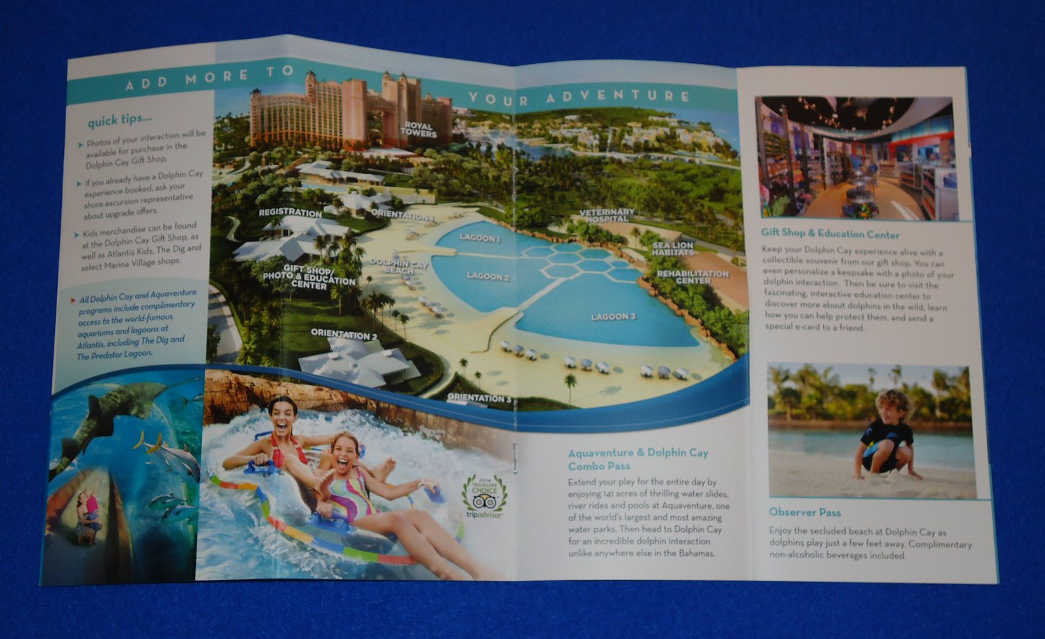 ***BRAND NEW*** ATLANTIS WATER PARK DOLPHIN CAY BROCHURE NASSAU BAHAMAS ...