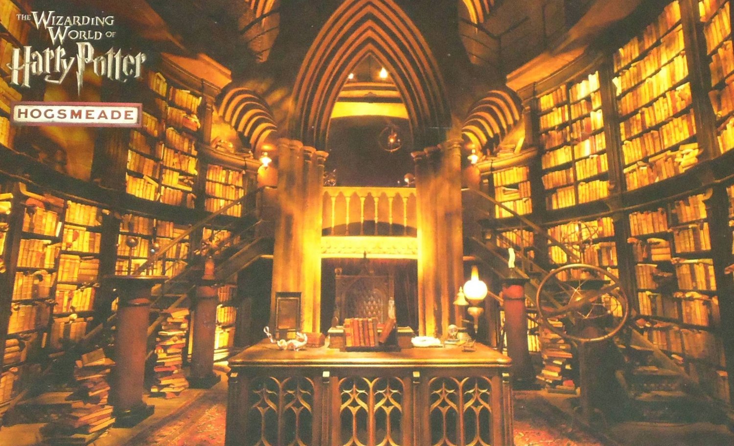 NEW HARRY POTTER HEADMASTER'S OFFICE POSTCARD UNIVERSAL STUDIOS *OWL ...