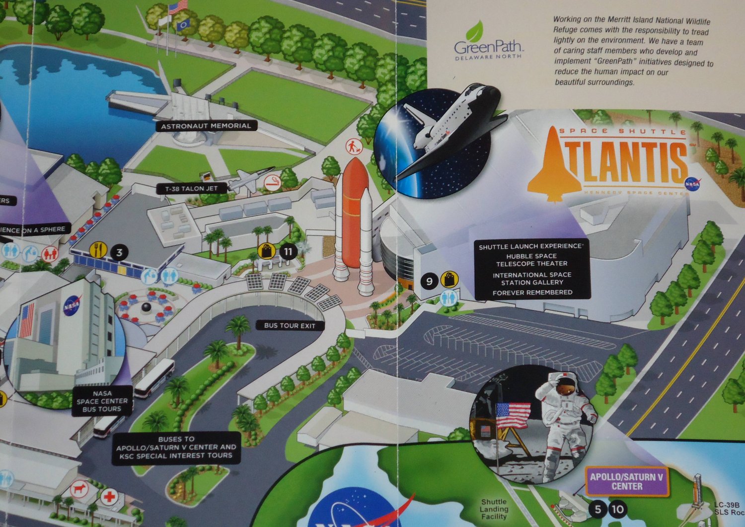 *BRAND NEW* KENNEDY SPACE CENTER BROCHURE NASA SPACE SHUTTLE ATLANTIS ...