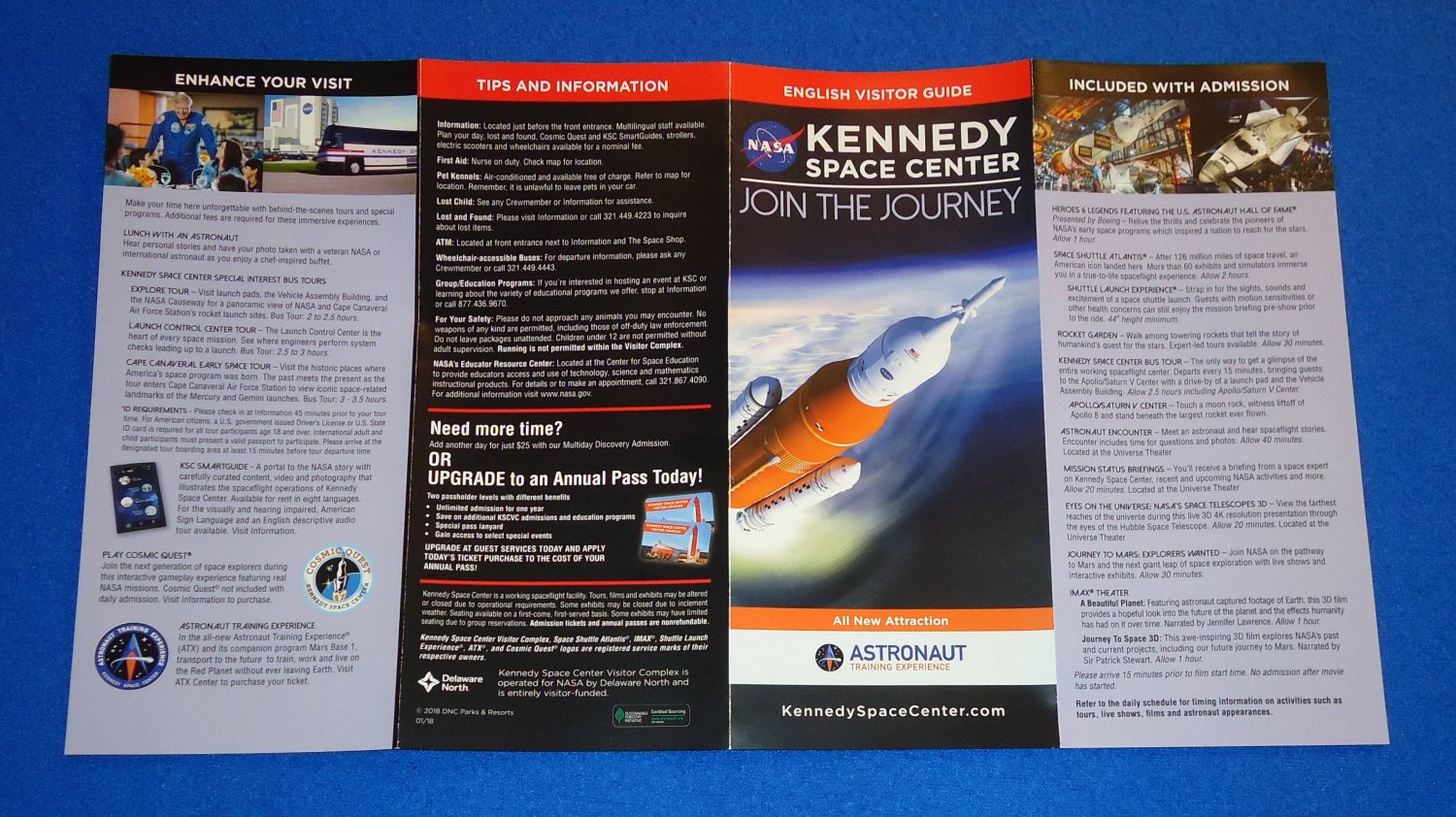*BRAND NEW* KENNEDY SPACE CENTER BROCHURE NASA SPACE SHUTTLE ATLANTIS ...