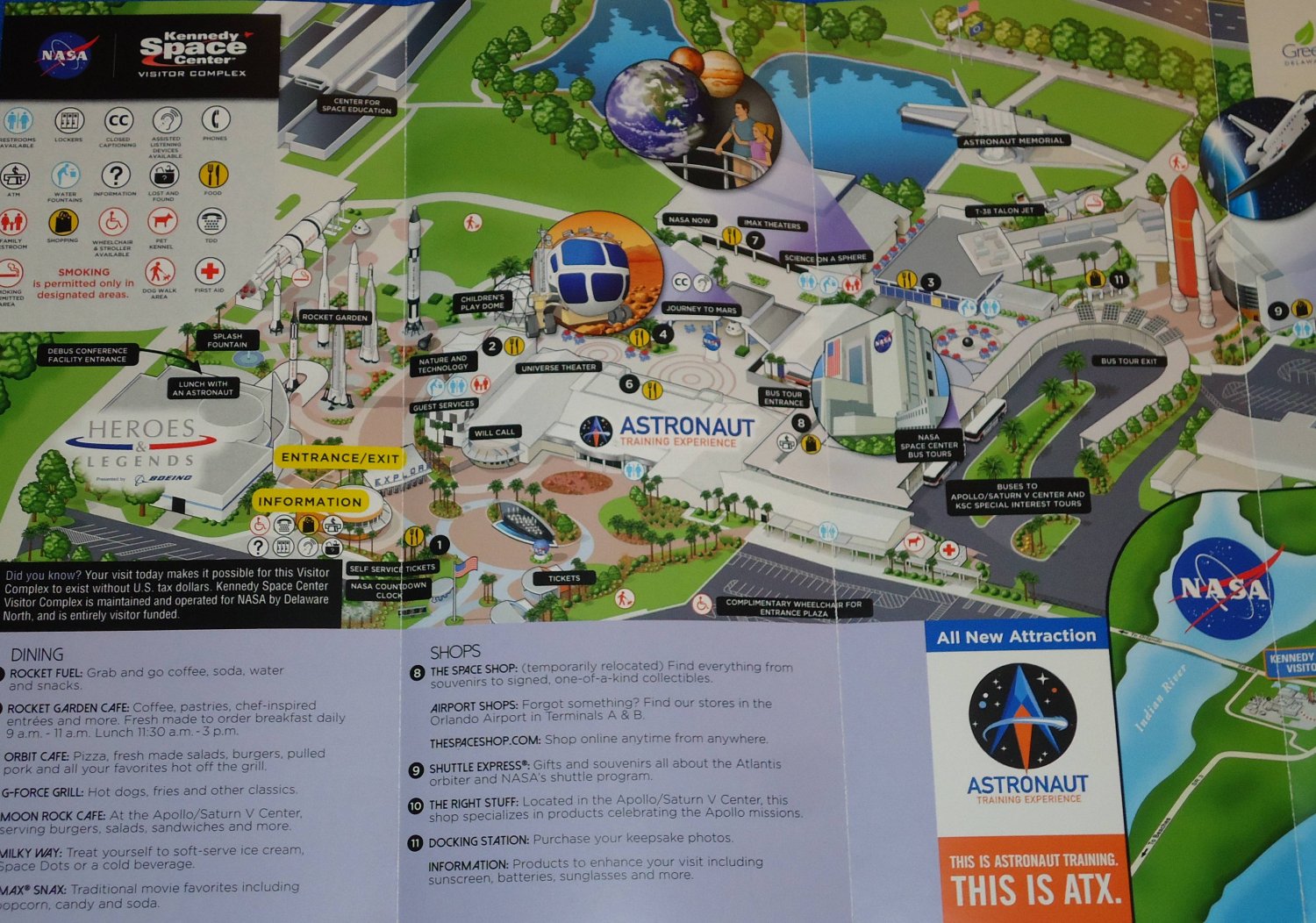 *BRAND NEW* KENNEDY SPACE CENTER BROCHURE NASA SPACE SHUTTLE ATLANTIS ...