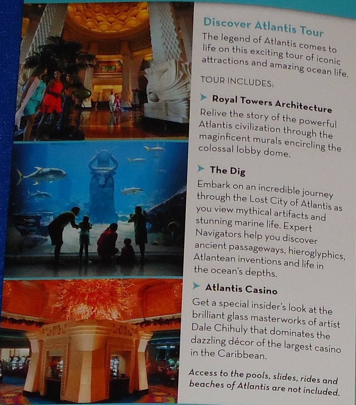 *BRAND NEW* DISCOVER ATLANTIS WATER PARK BROCHURE NASSAU BAHAMAS ...
