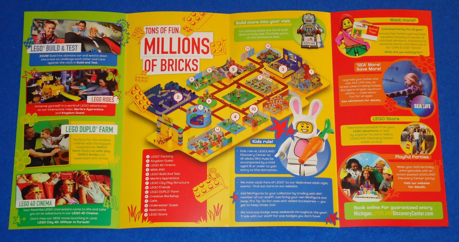 BRAND NEW REMARKABLE LEGOLAND DISCOVERY CENTER MICHIGAN FLYER COLLECTOR ...
