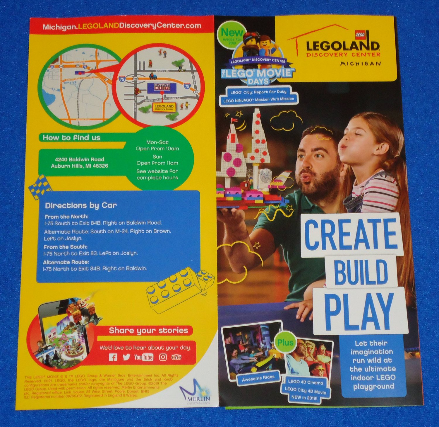 BRAND NEW REMARKABLE LEGOLAND DISCOVERY CENTER MICHIGAN FLYER COLLECTOR ...