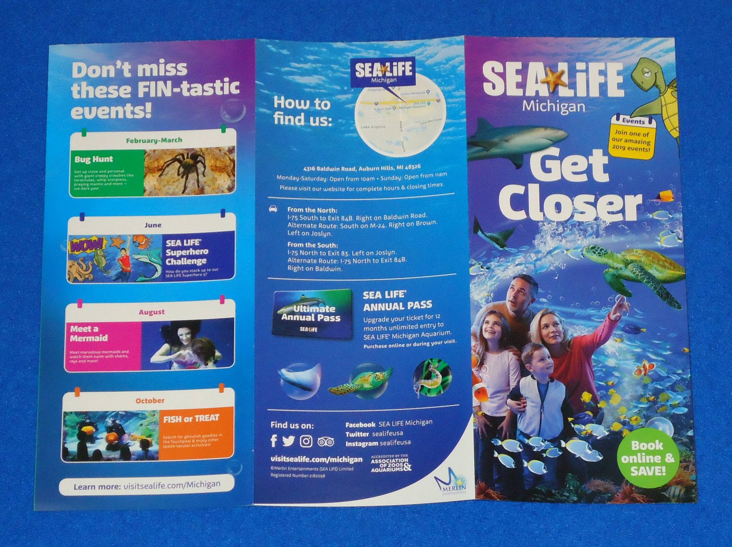 BRAND NEW REMARKABLE MICHIGAN SEA LIFE AQUARIUM PAMPHLET KEEPSAKE ...