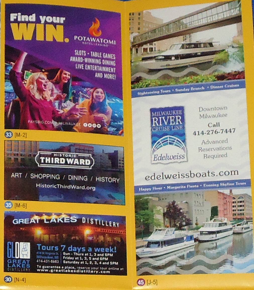 BRAND NEW WONDERFUL EXPLORE MILWAUKEE VISITOR FUN MAP FLYER WISCONSIN ...
