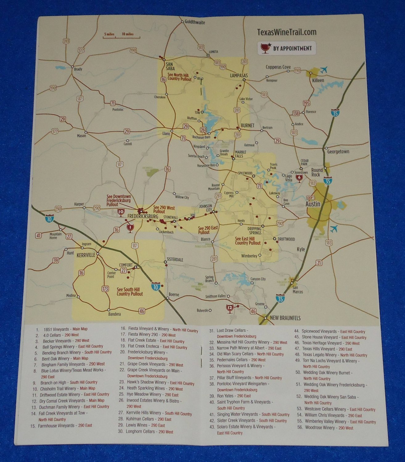 BRAND NEW PHENOMENAL 2019-2020 TEXAS HILL COUNTRY WINERIES GUIDE & MAP ...