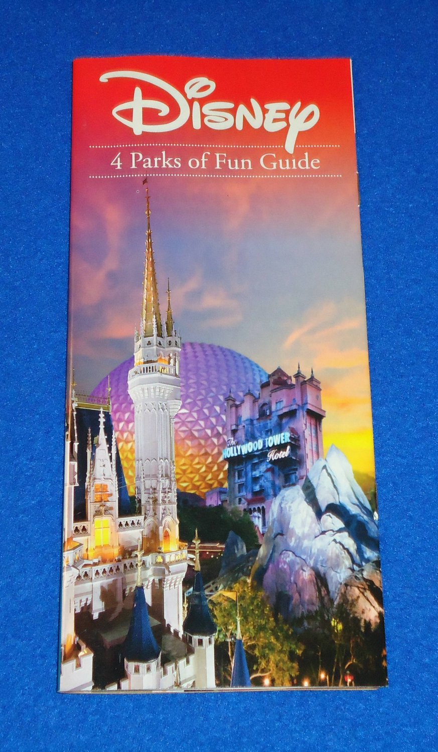 "WALT DISNEY WORLD" FOUR THEME PARKS OF FUN GUIDE MAP MAGIC KINGDOM ...