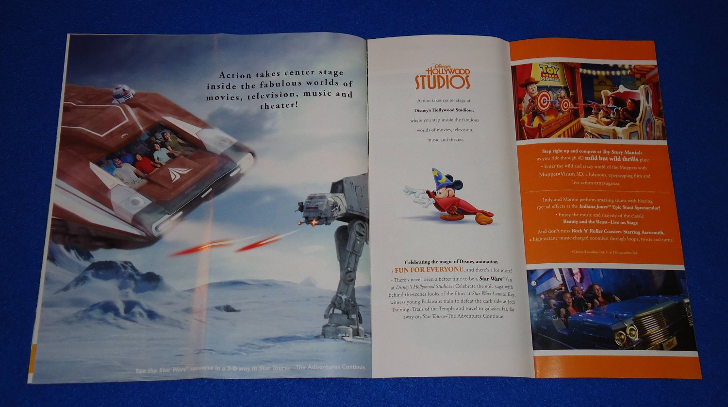 "WALT DISNEY WORLD" FOUR THEME PARKS OF FUN GUIDE MAP MAGIC KINGDOM ...