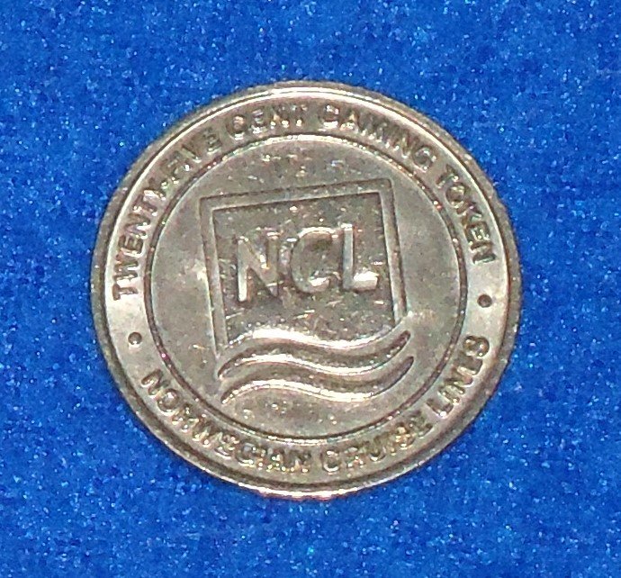 COOL NORWEGIAN CRUISE LINES SHIP COIN COLLECTIBLE 25 CENT GAMING TOKEN ...