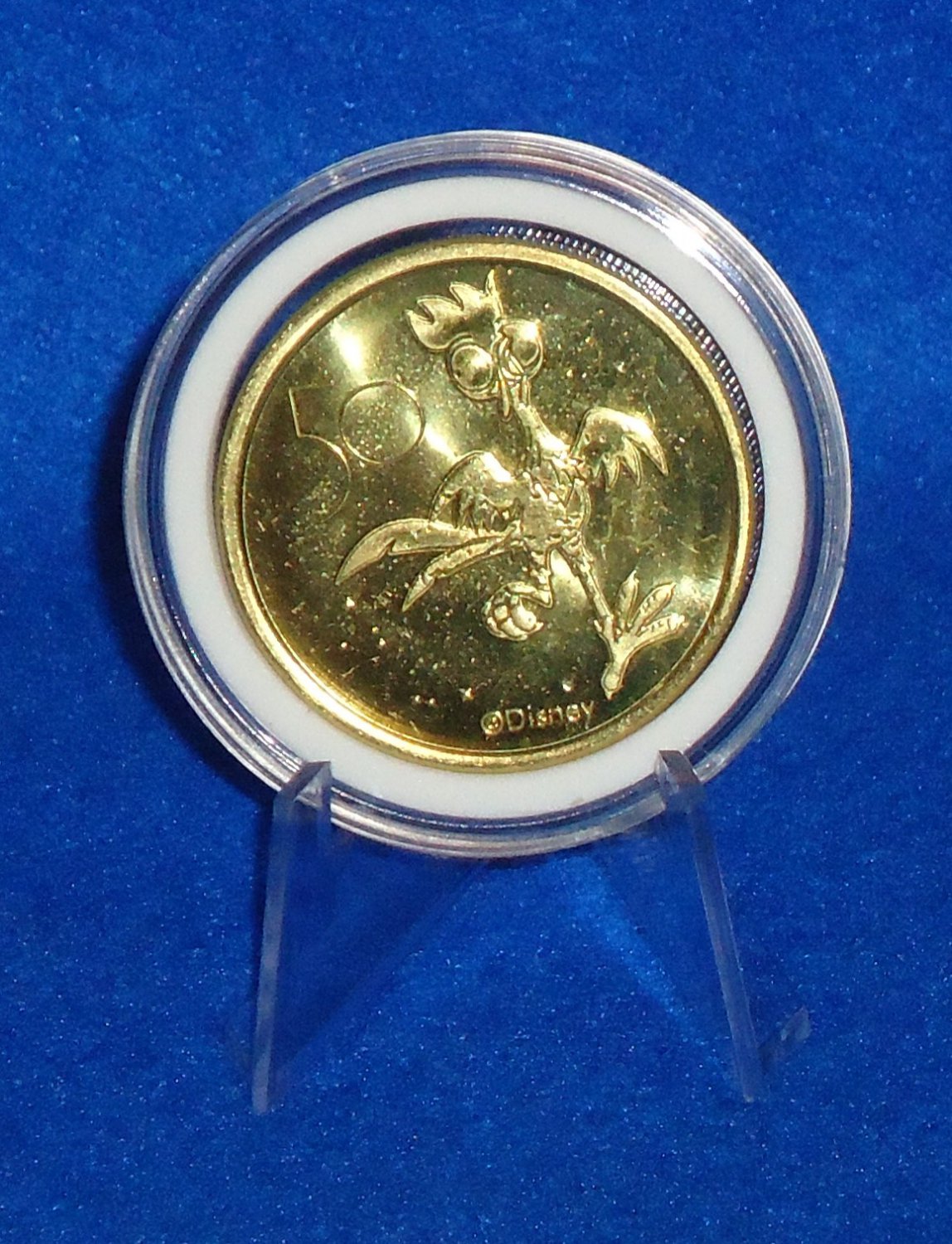 BRAND NEW 50TH ANNIVERSARY WALT DISNEY WORLD HEI HEI TOKEN WITH CASE ...