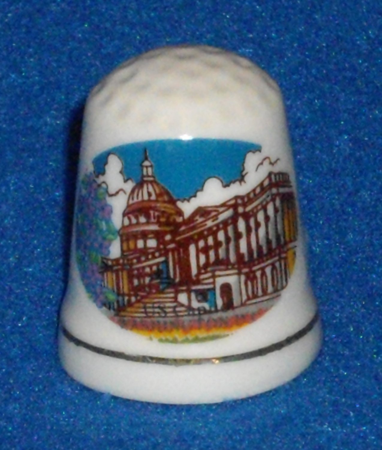 BRAND NEW WASHINGTON DC U.S. CAPITOL BUILDING PORCELAIN THIMBLE ...