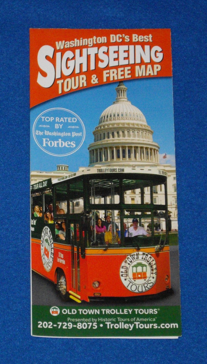BRAND NEW REMARKABLE WASHINGTON D.C. OLD TOWN TROLLEY TOURS SUBWAY MAPS ...