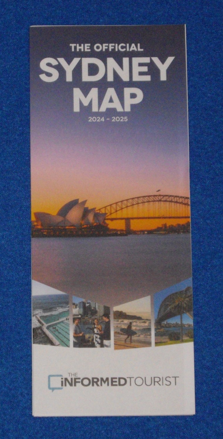BRAND NEW 2024-25 SYDNEY AUSTRALIA OFFICIAL MAP METRO ATTRACTIONS ...