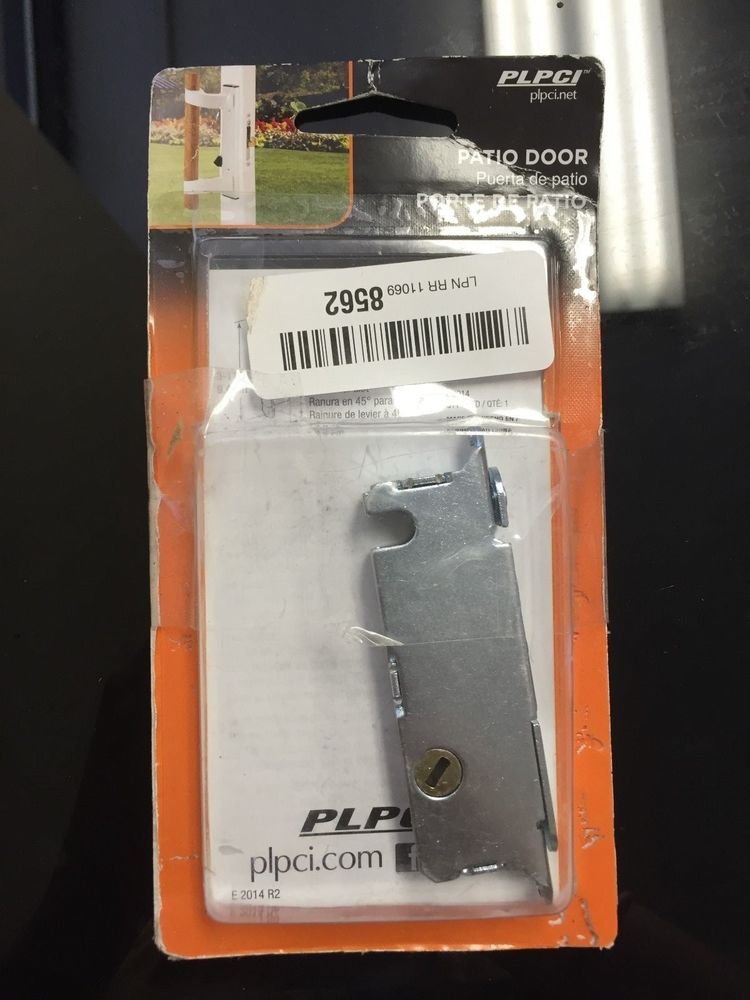 NEW PLPCI SLIDING PATIO DOOR MORTISE LATCH 45 DEGREE LEVER SLOT OUTSIDE ...