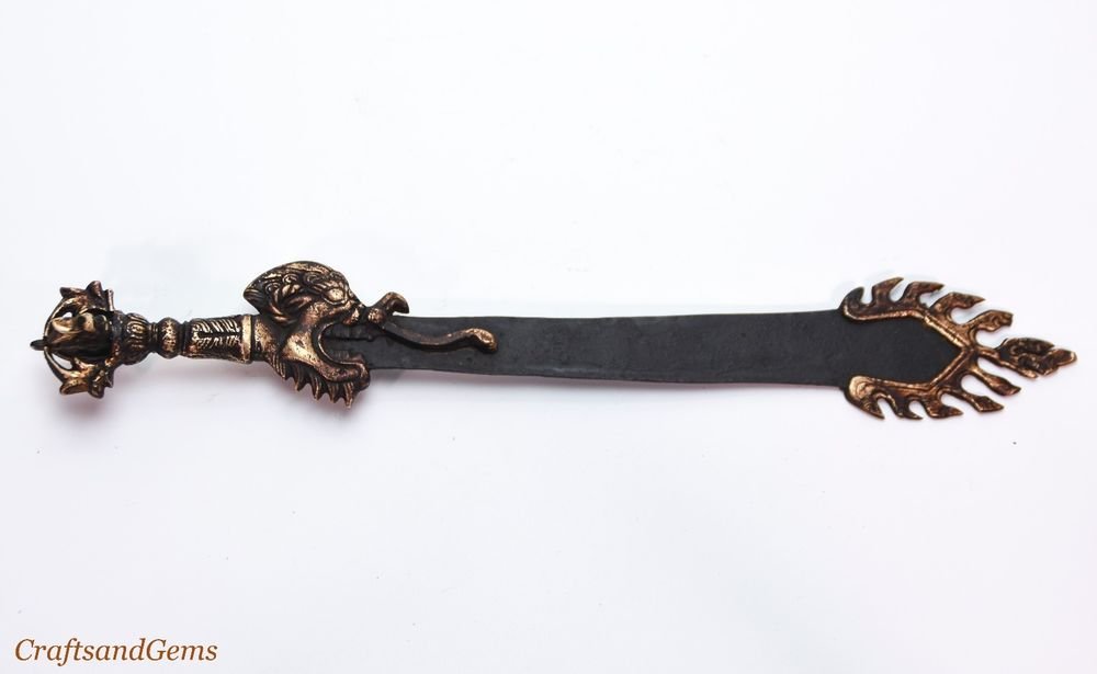 Old Tibetan Buddhist Manjushree's Sword Khadga 15.5" Nepal tibet ...