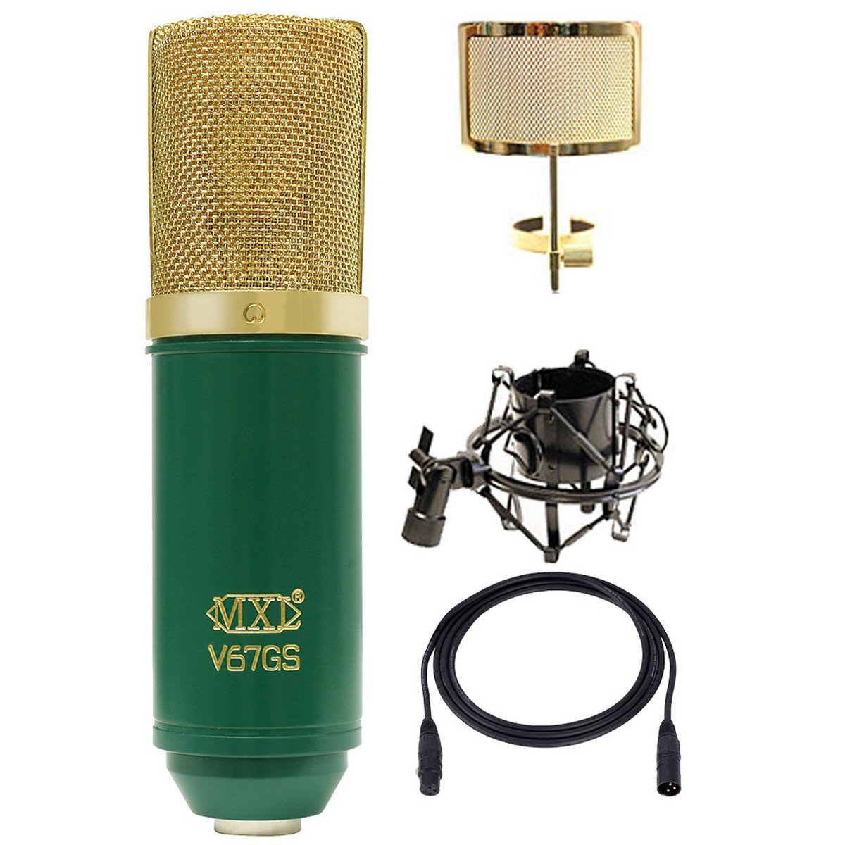 MXL V67-MD1 Studio Microphone Bundle with Cable