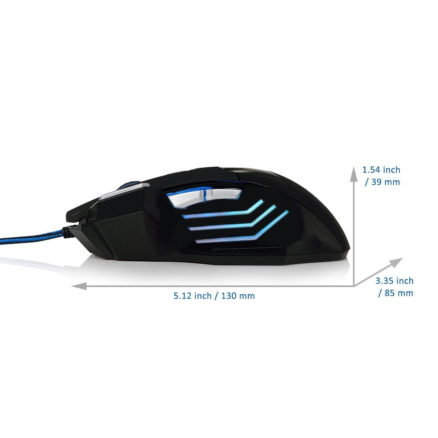 iXCC 5 LED Backlights USB Optical Gaming Mouse
